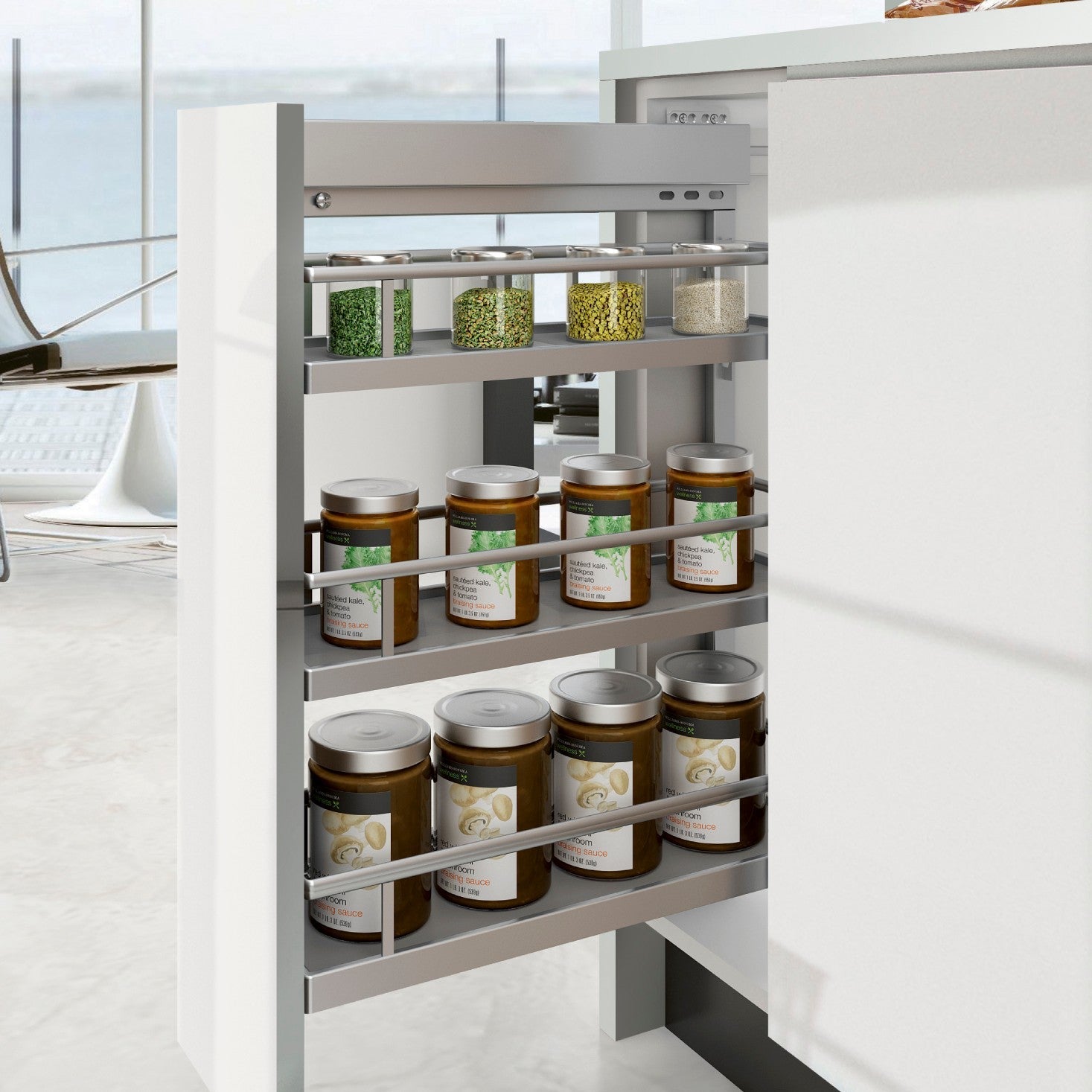Spice Racks - Universal Installation and Synchronize Slides (Four ...