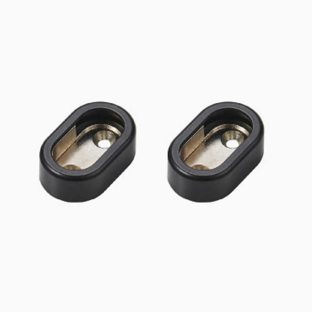 End Support of Oval Closet Rod with Cover | Winnec Closet Hardware